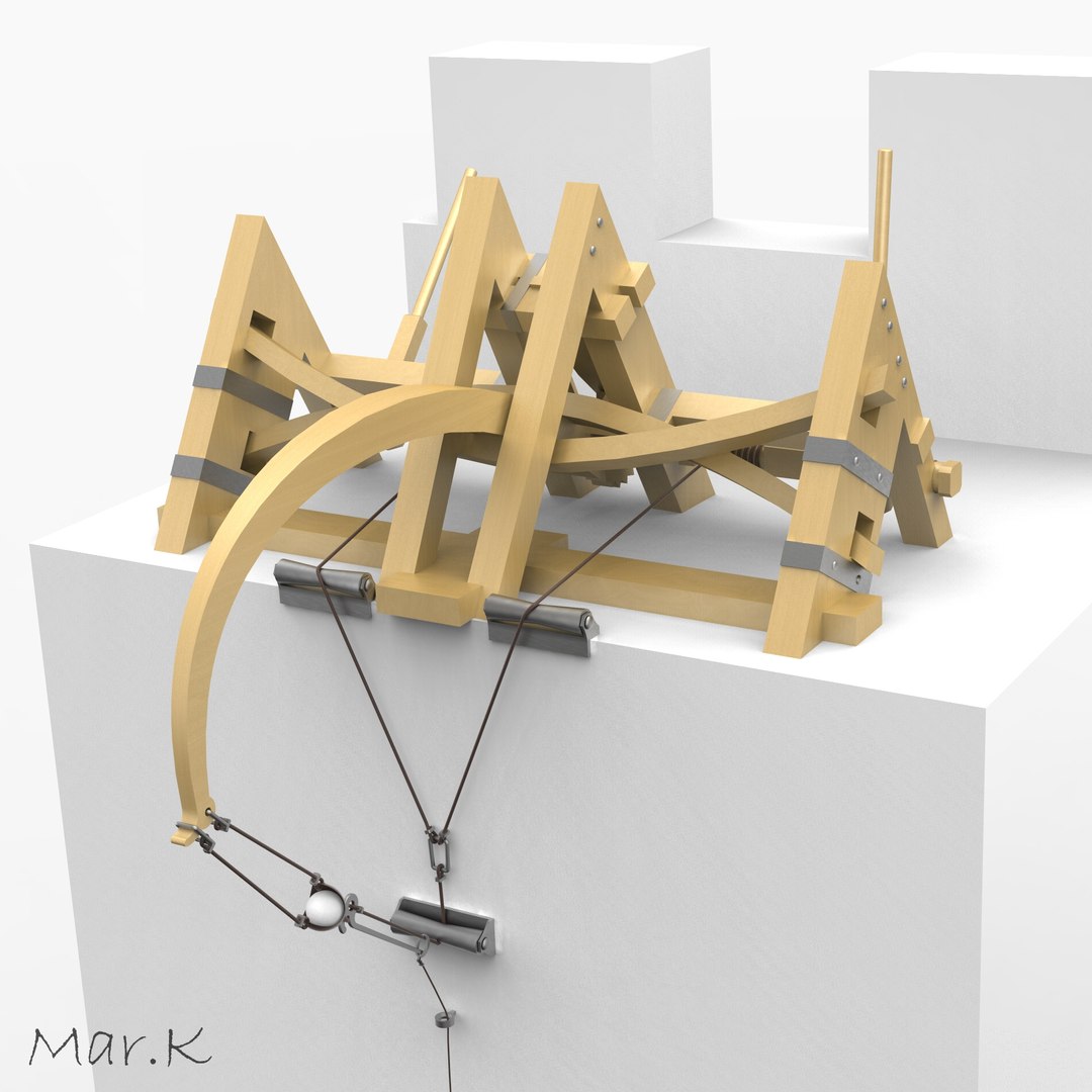 Catapult Rampart 3d Model