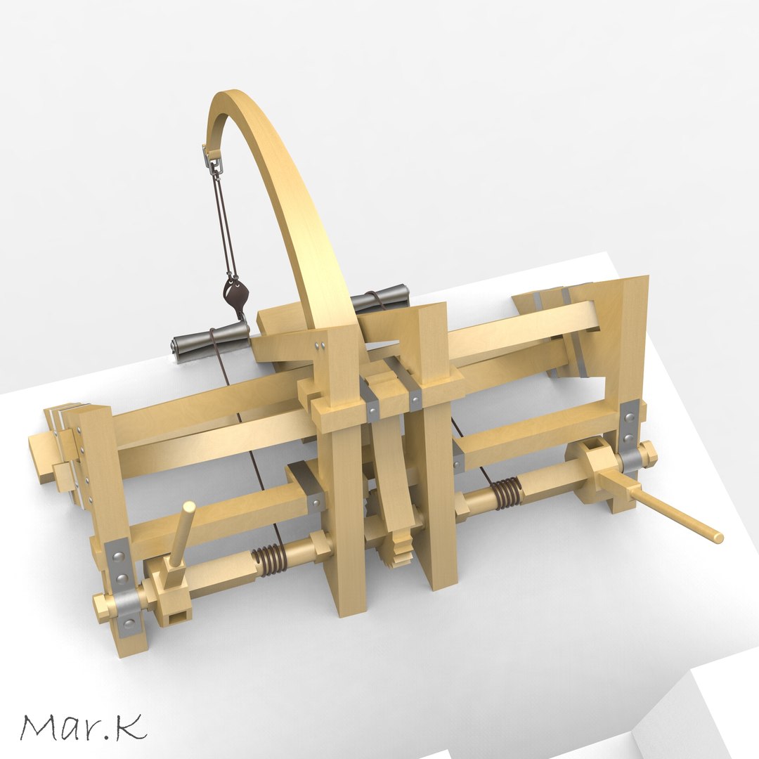 Catapult Rampart 3d Model