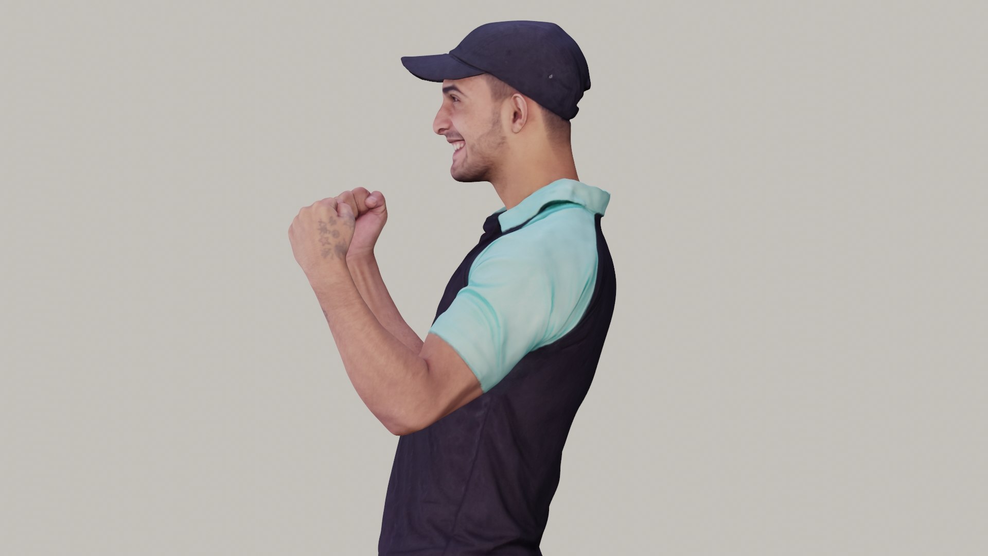 Cricketer Winning Expression 3D Model - TurboSquid 2028541