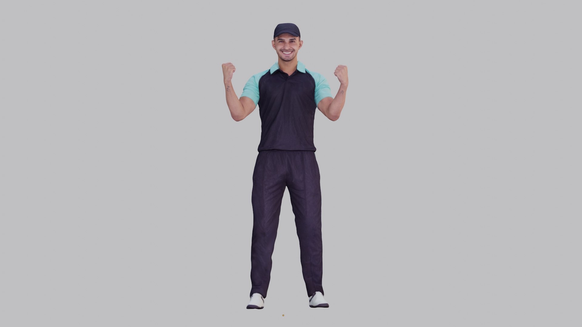Cricketer Winning Expression 3D Model - TurboSquid 2028541