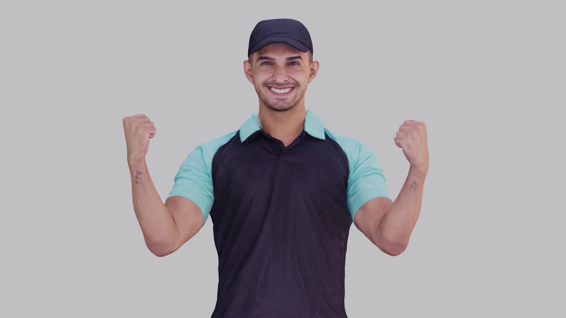 Cricketer Winning Expression 3D Model - TurboSquid 2028541