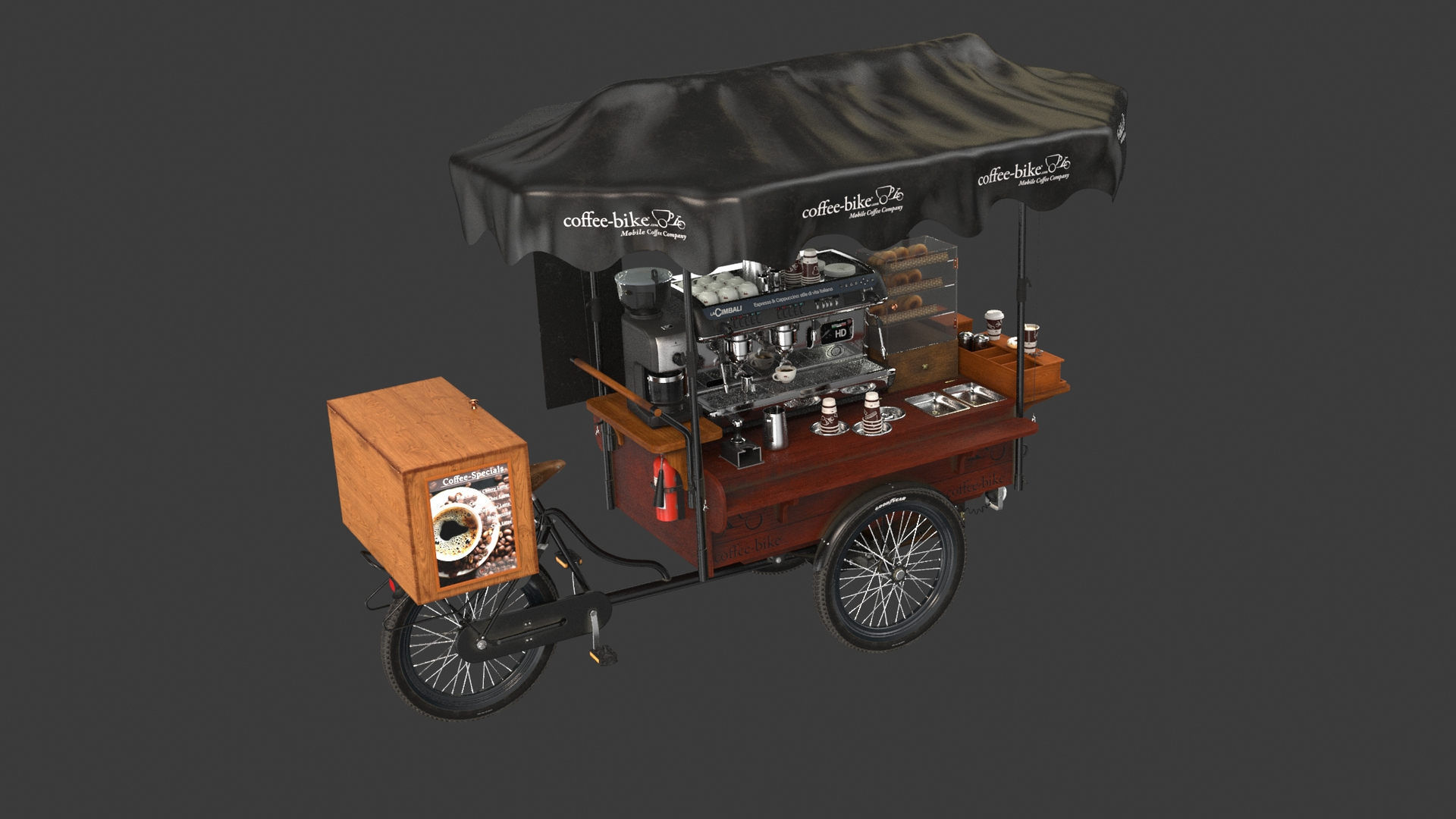 Food Coffee-bike 3D Model - TurboSquid 1546770