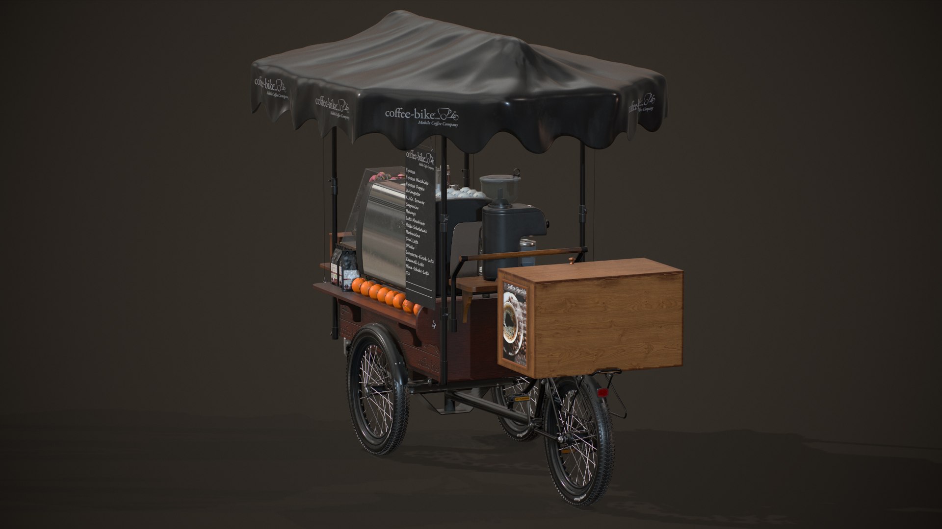 Food Coffee-bike 3D Model - TurboSquid 1546770