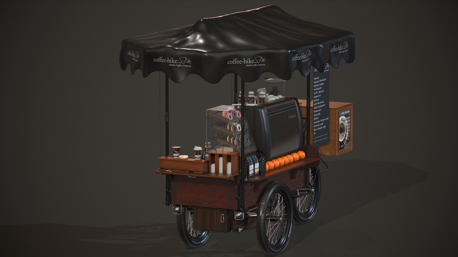 Food Coffee-bike 3D Model - TurboSquid 1546770