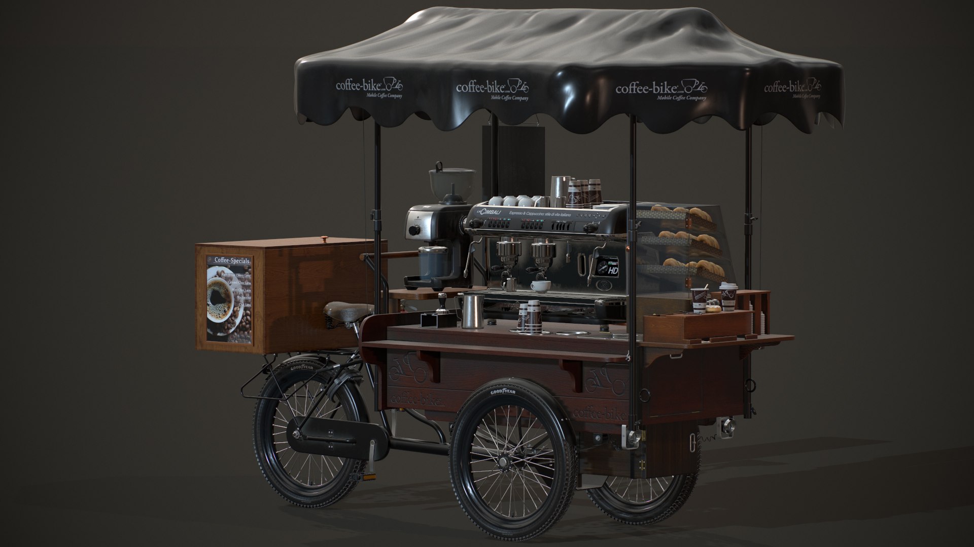 Food Coffee-bike 3D Model - TurboSquid 1546770