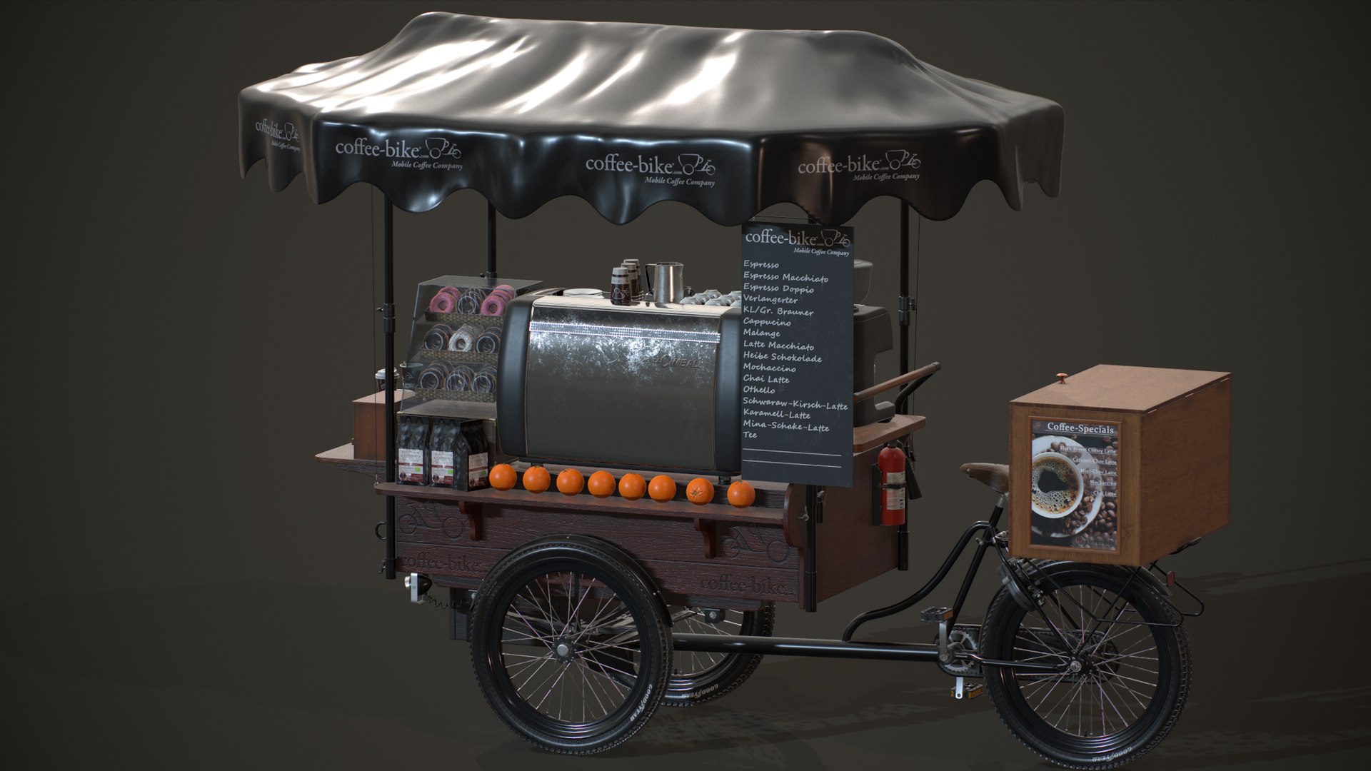 Food Coffee-bike 3D Model - TurboSquid 1546770