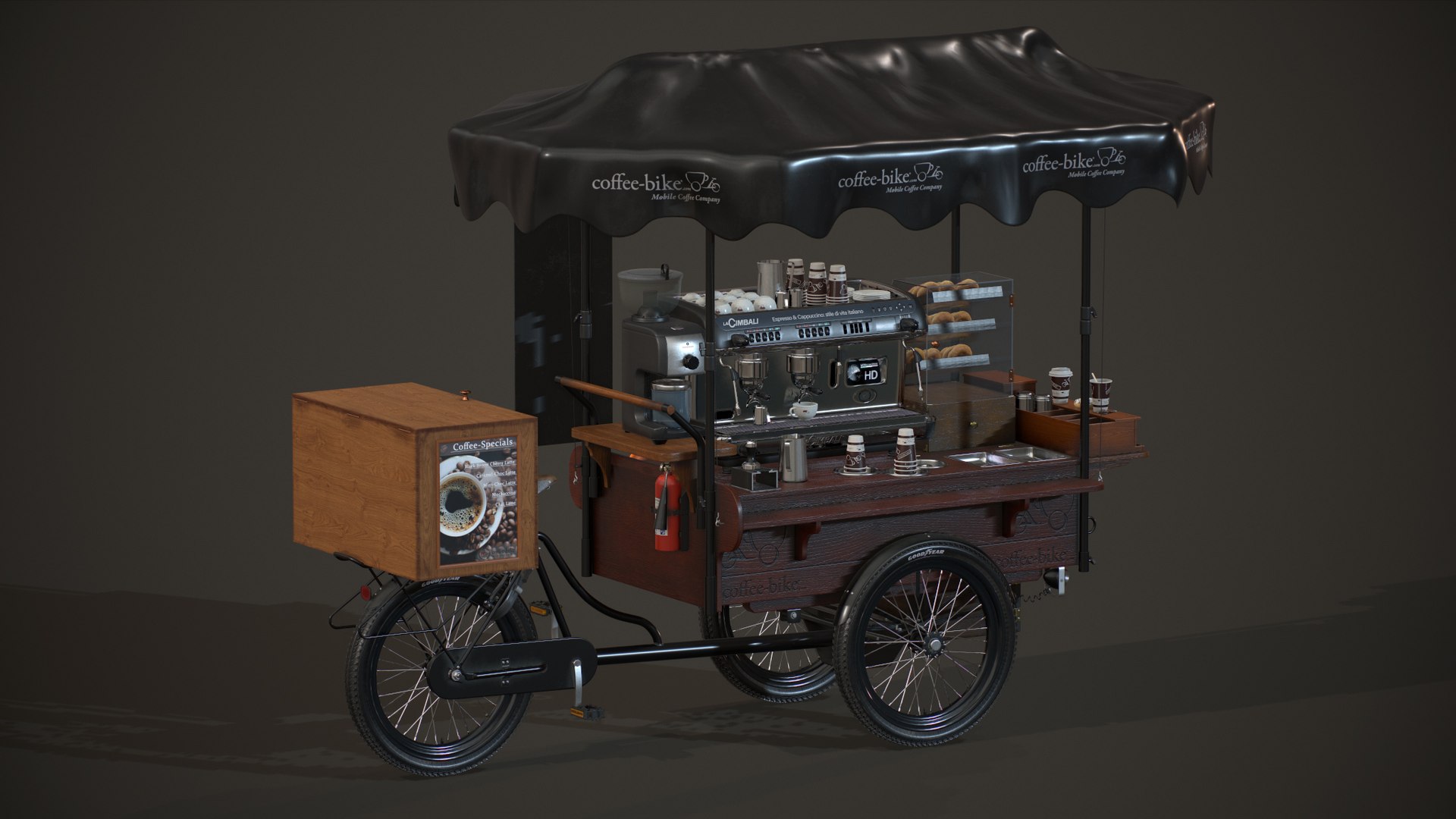 Food Coffee-bike 3D Model - TurboSquid 1546770