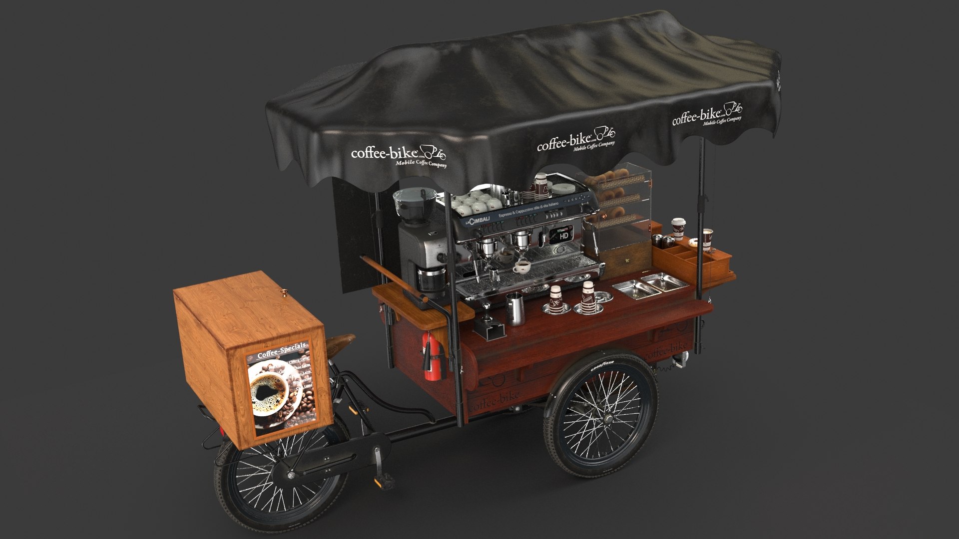 Food Coffee-bike 3D Model - TurboSquid 1546770