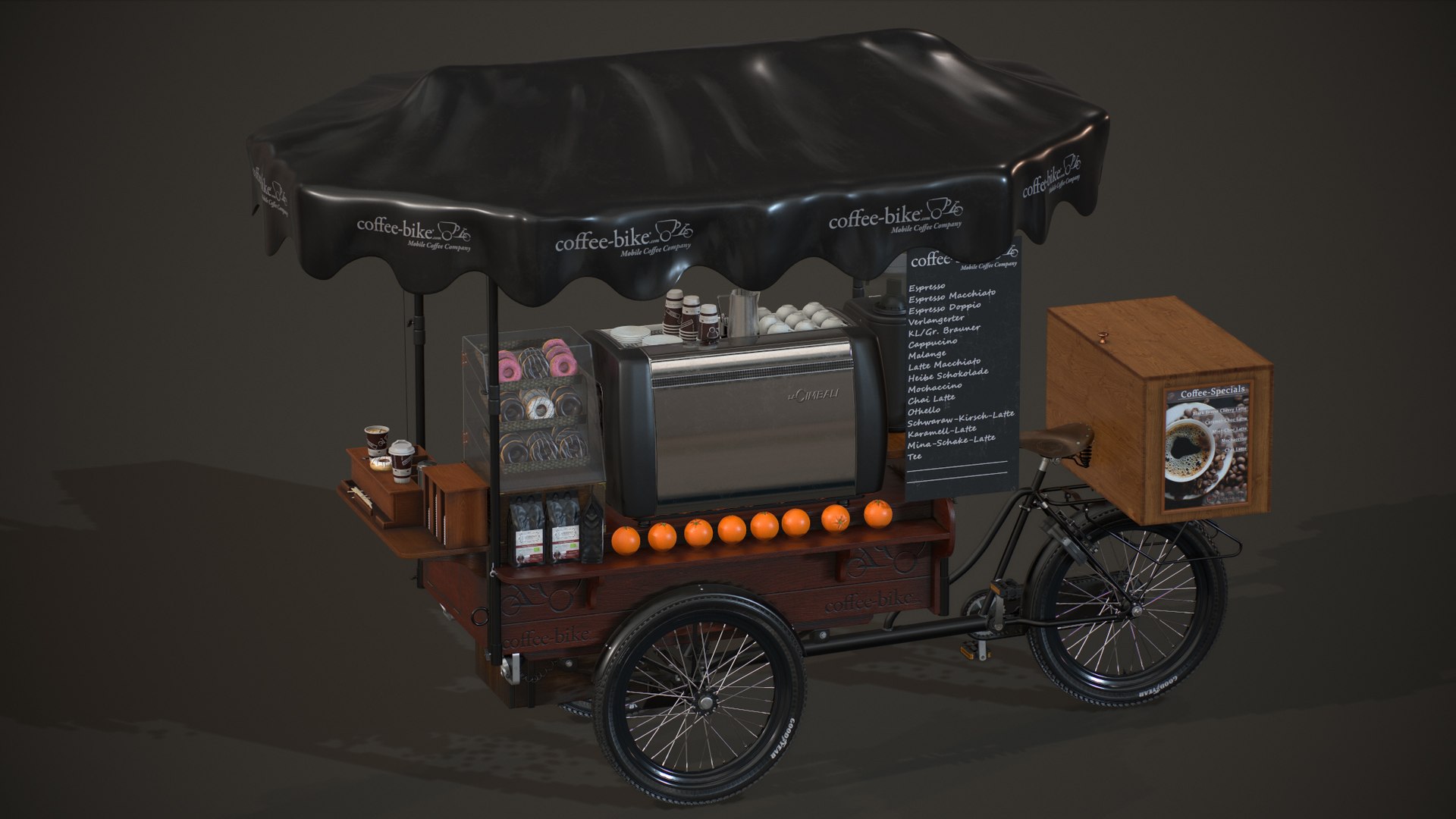 Food Coffee-bike 3D Model - TurboSquid 1546770