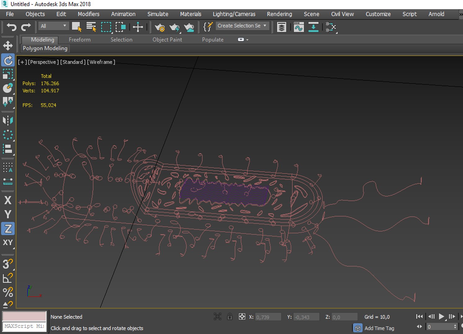 3D Model Bacteria Biological Cell - TurboSquid 1440376