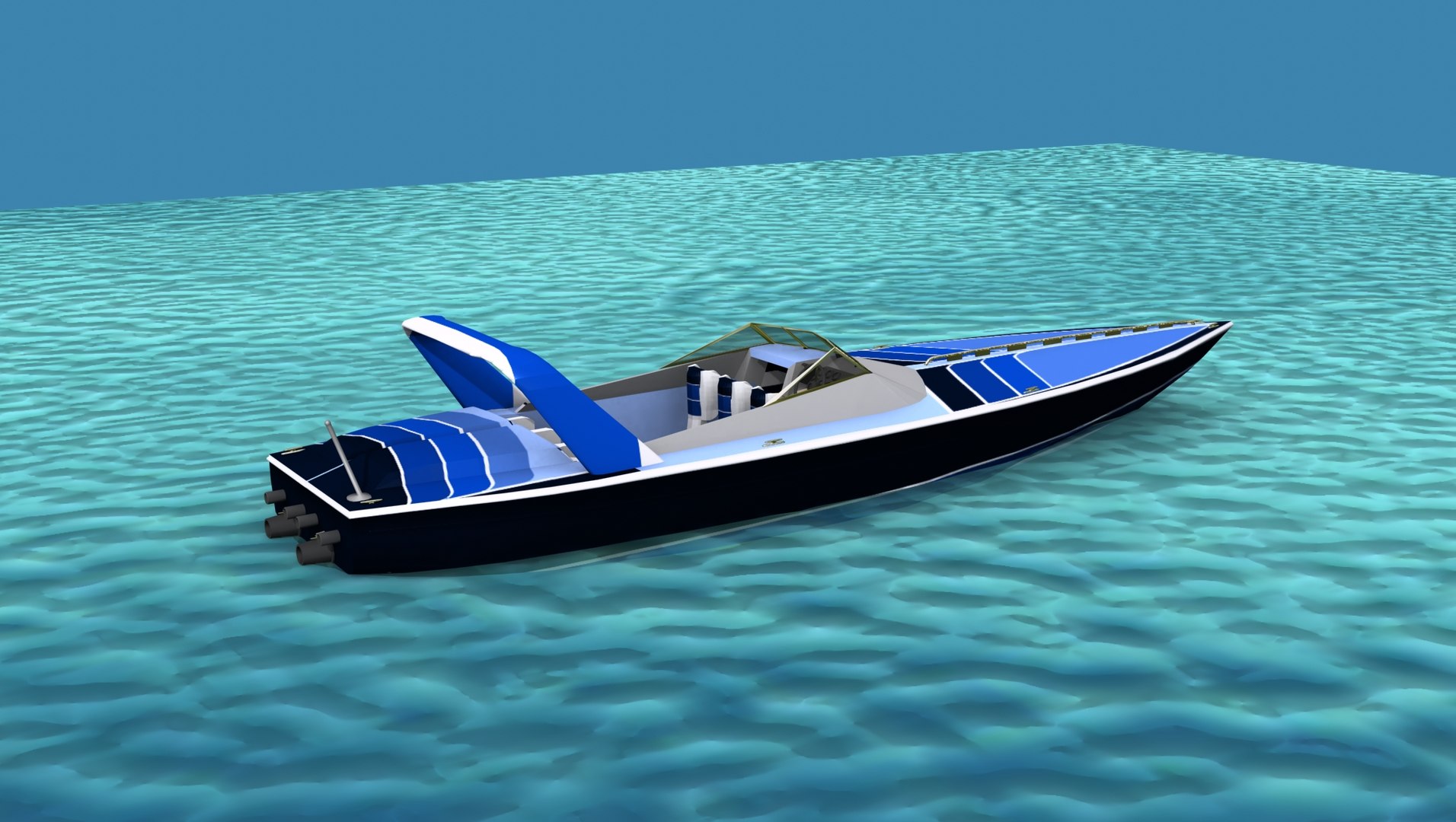 Phazer 38 Cigarette Boat V02 3D - TurboSquid 1925122