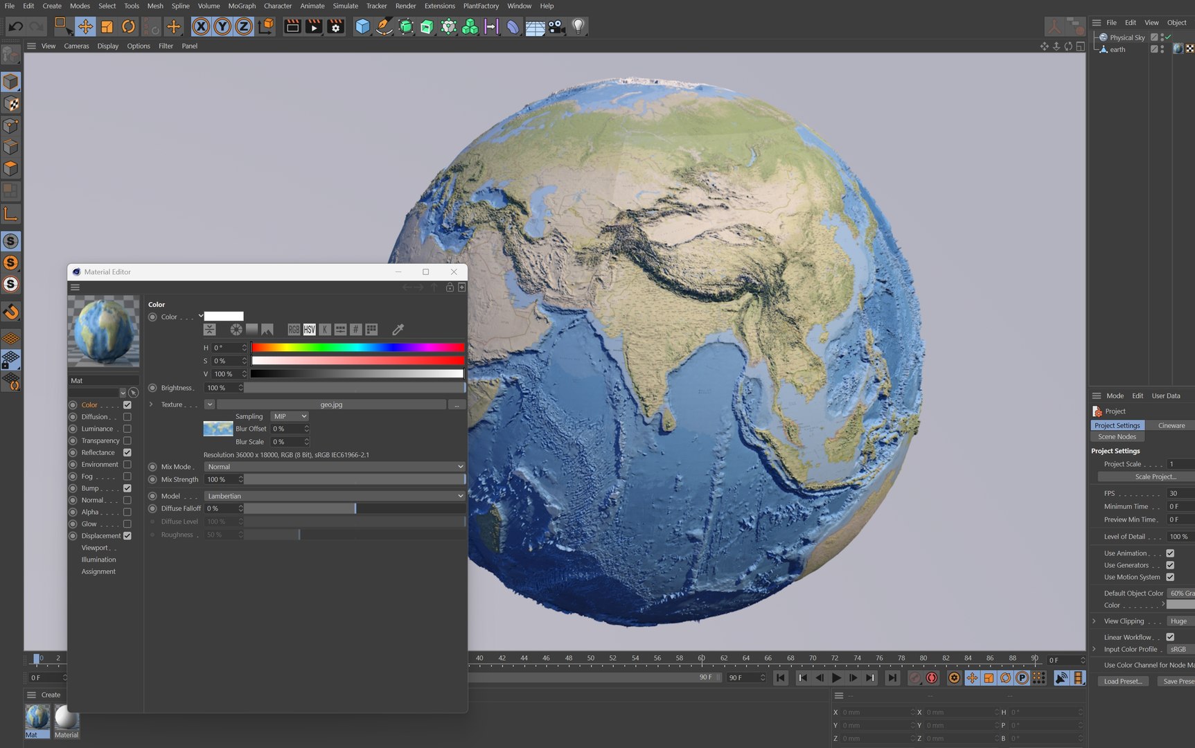 Earth Geographic 3D Globe 3D Model - TurboSquid 2347364