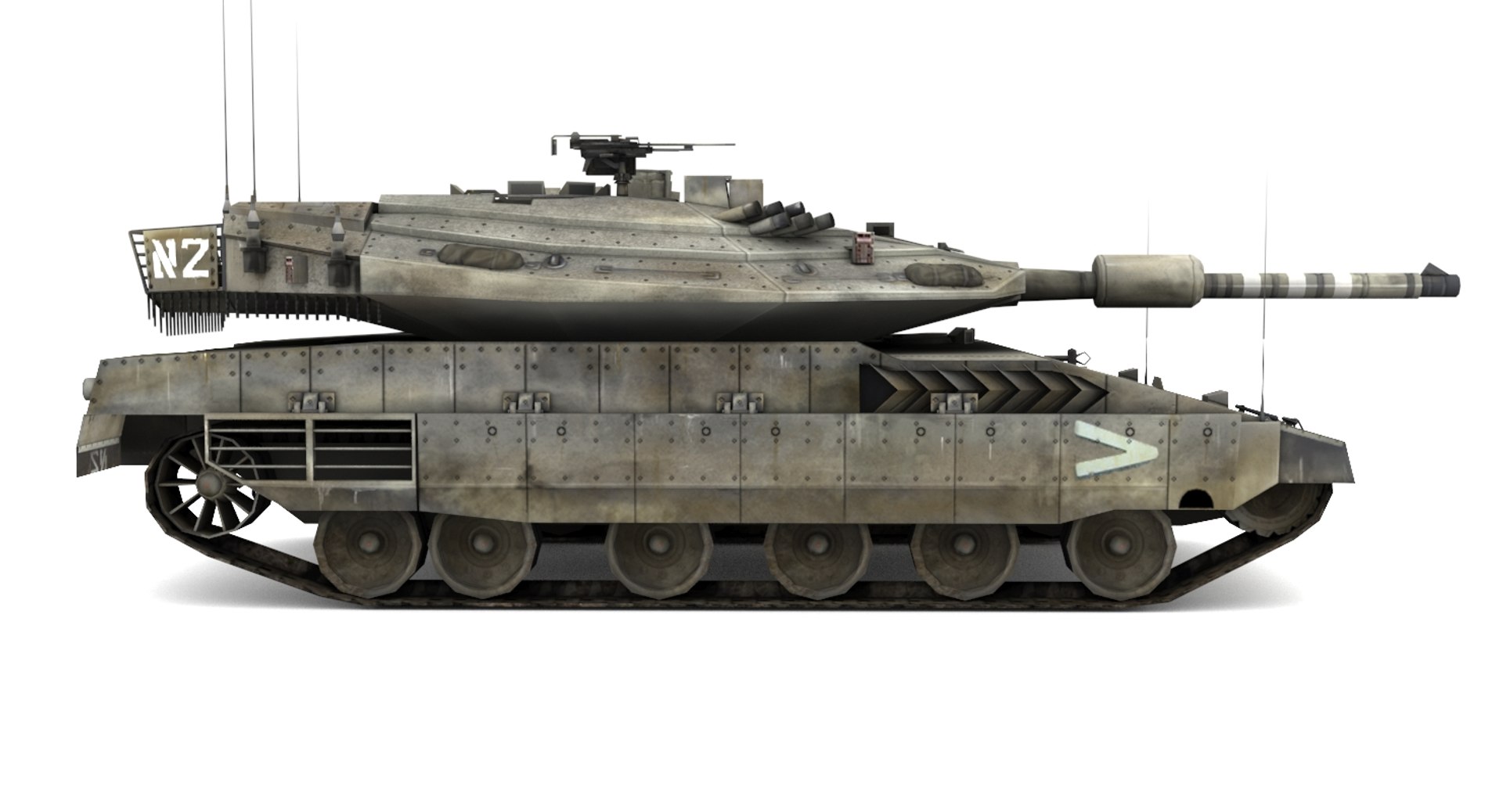 3D Main Tank Merkava - TurboSquid 1169761