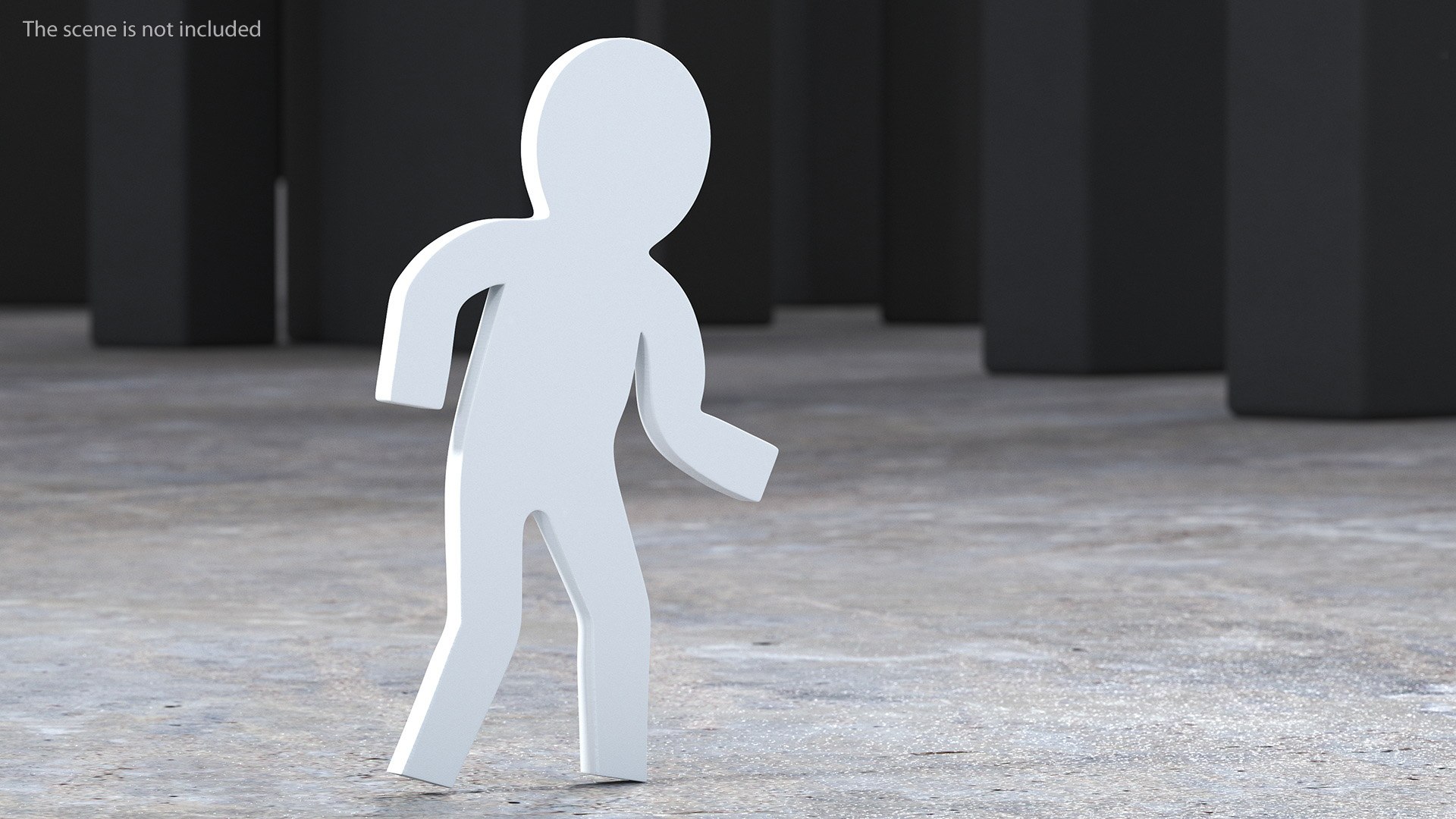 3D Plastic Stickman Walk Pose White - TurboSquid 2112316