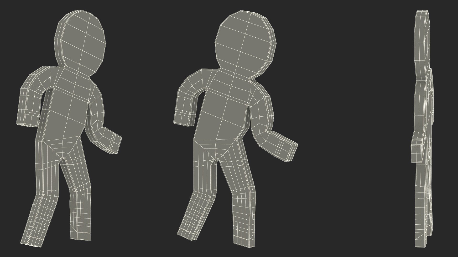 3D Plastic Stickman Walk Pose White - TurboSquid 2112316