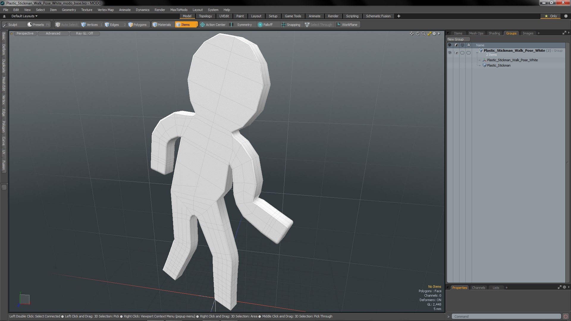 3D Plastic Stickman Walk Pose White - TurboSquid 2112316