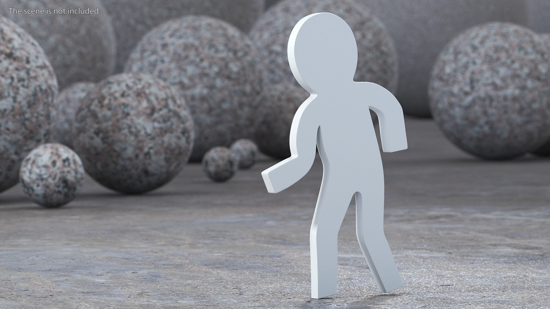 3D Plastic Stickman Walk Pose White - TurboSquid 2112316