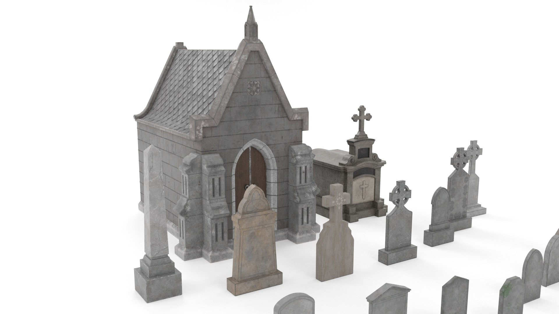 Medieval Cemetery 3D Model - TurboSquid 2019265