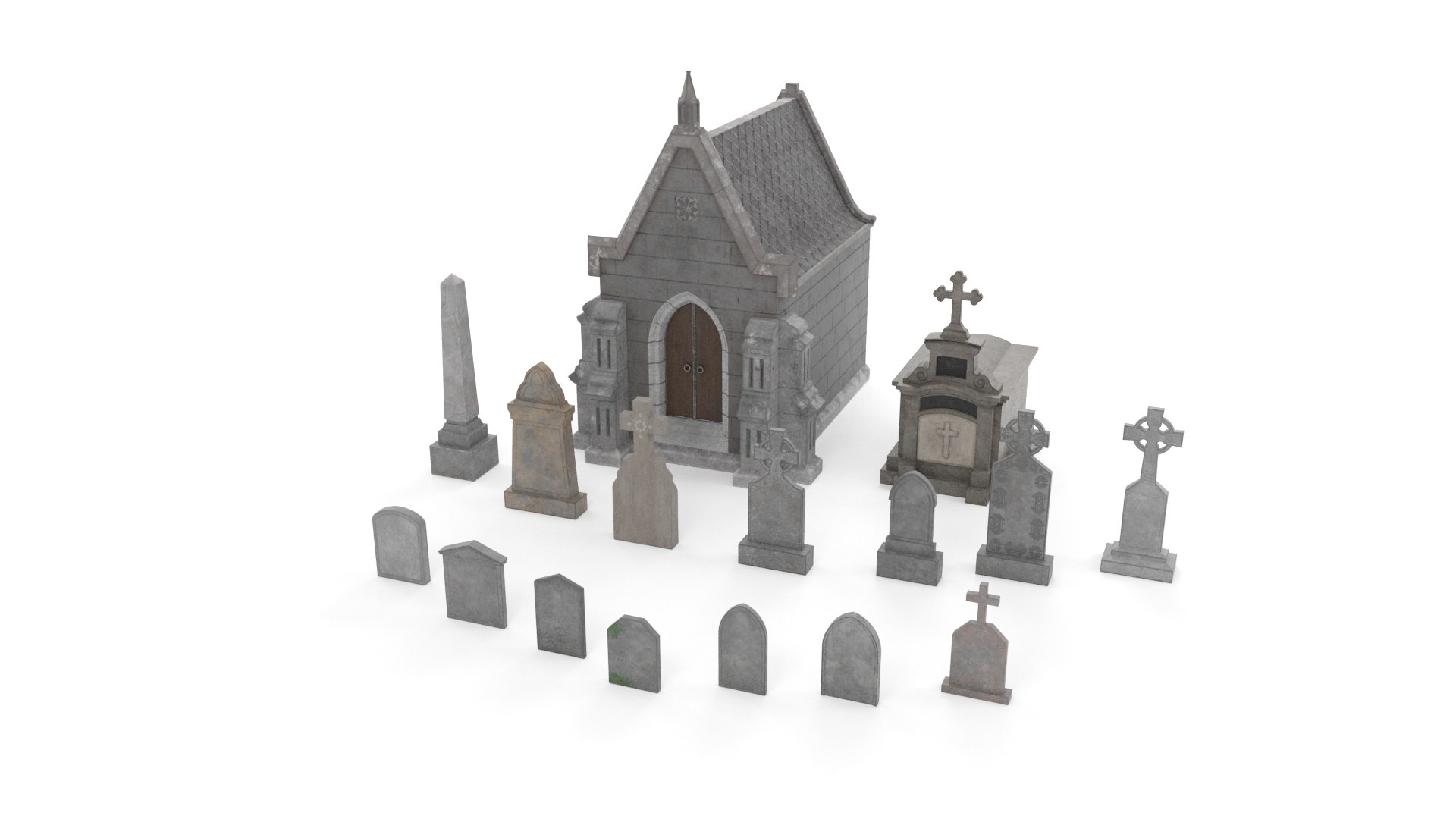 Medieval Cemetery 3D Model - TurboSquid 2019265