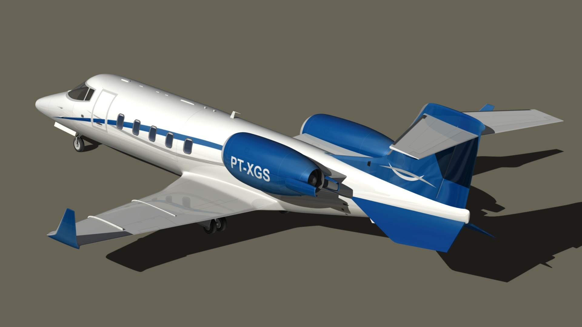 3D Bombardier Learjet 60 Private - TurboSquid 1665506