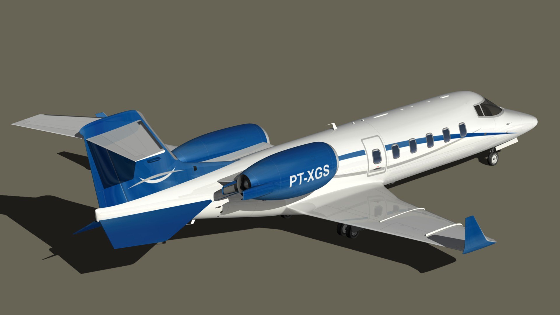 3D Bombardier Learjet 60 Private - TurboSquid 1665506