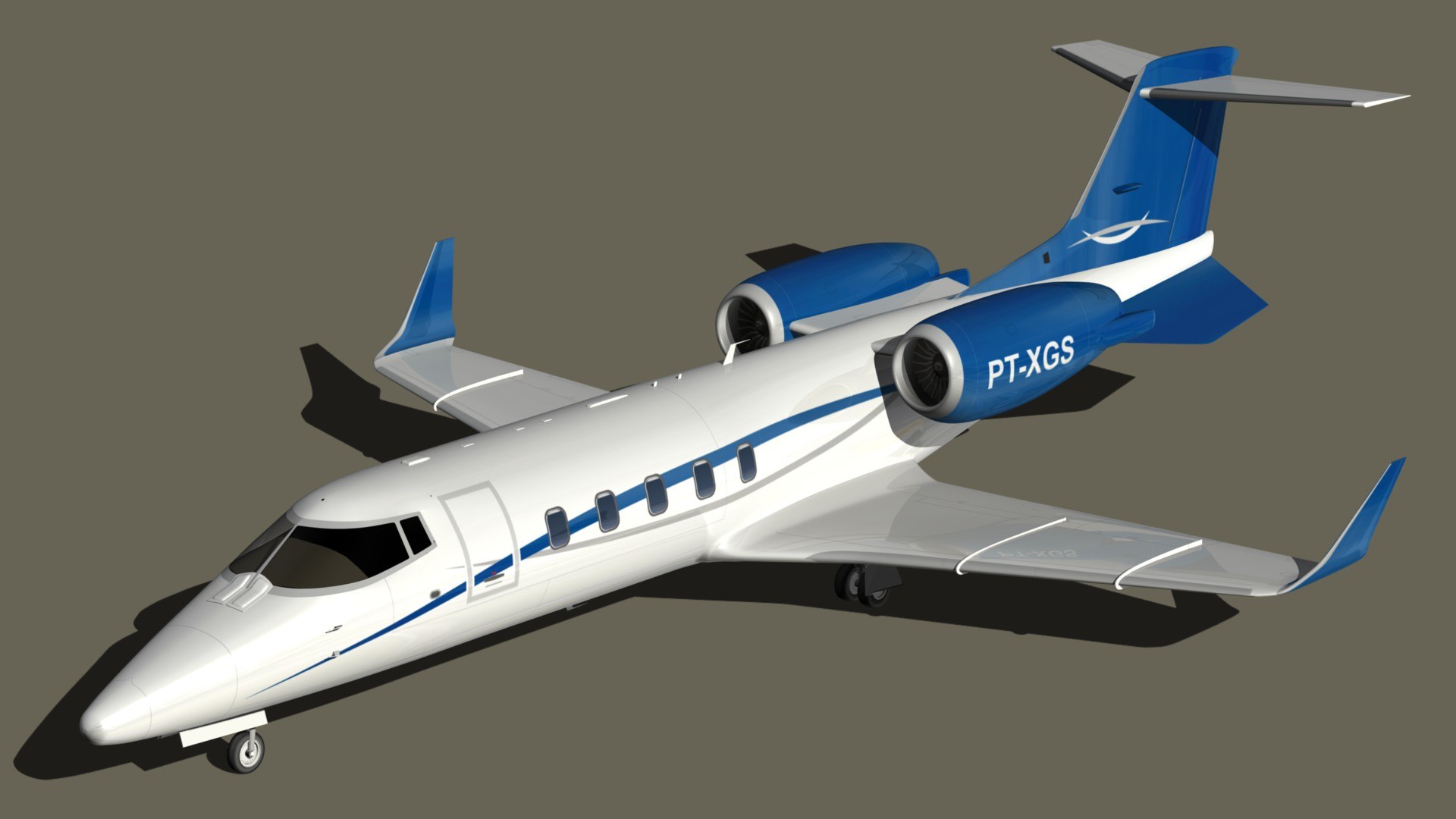 3D Bombardier Learjet 60 Private - TurboSquid 1665506
