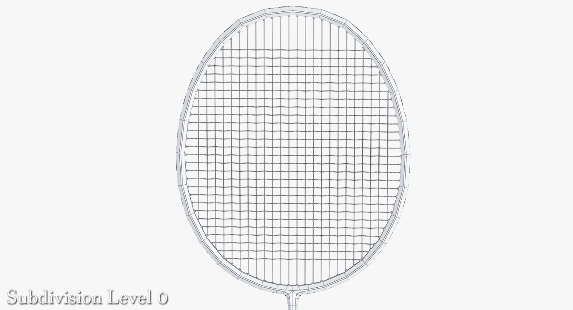 3d Model Badminton Racket