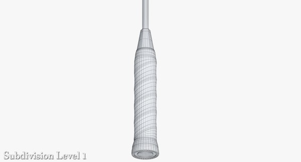 3d model badminton racket