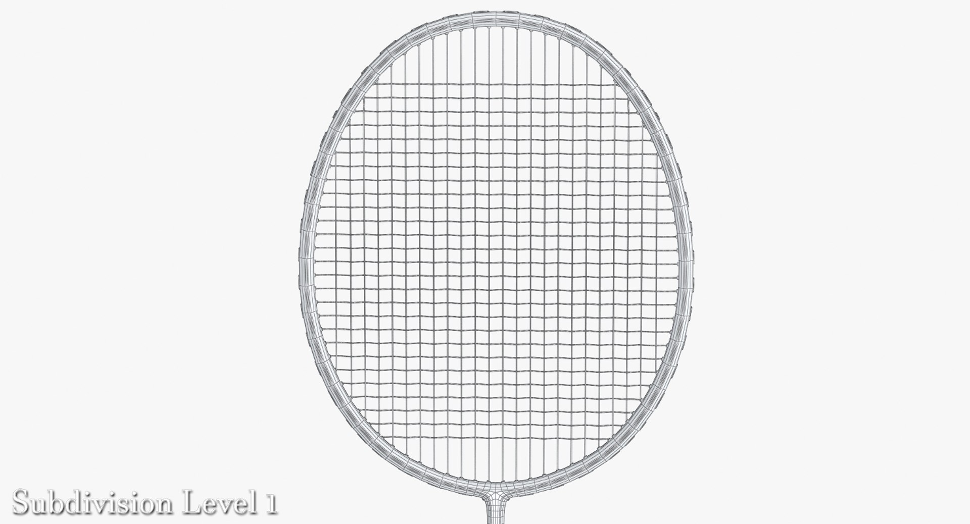 3d Model Badminton Racket