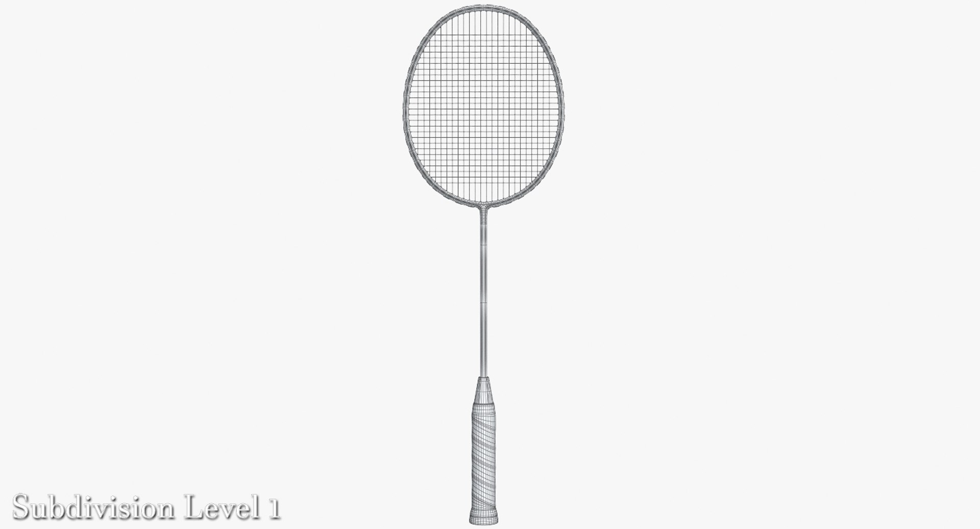 3d Model Badminton Racket