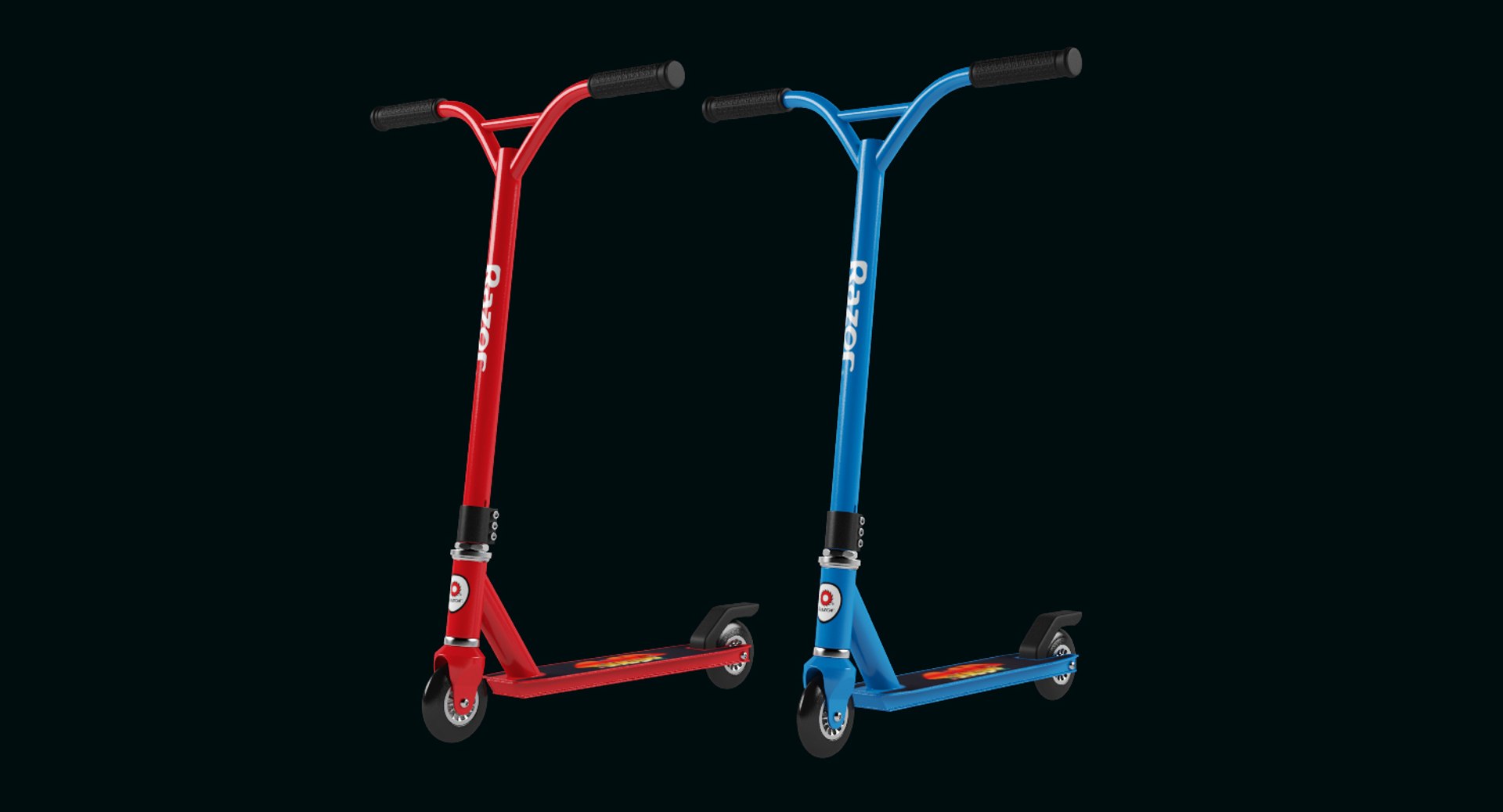 3d scooter razor beast model