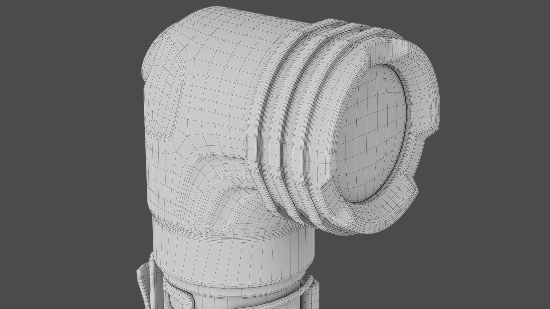 3D Tactical Handheld Flashlight - TurboSquid 1772734