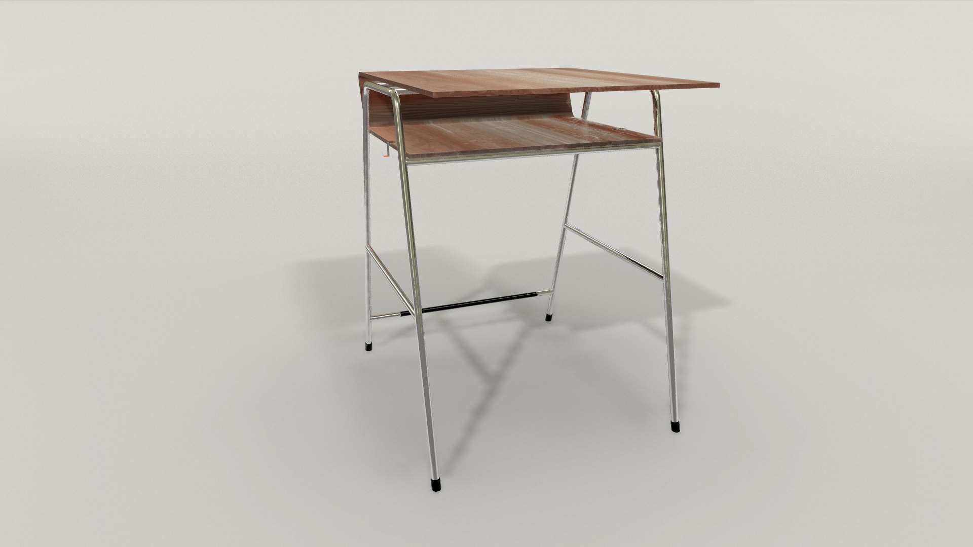 Student Desk 3D Model - TurboSquid 1354278