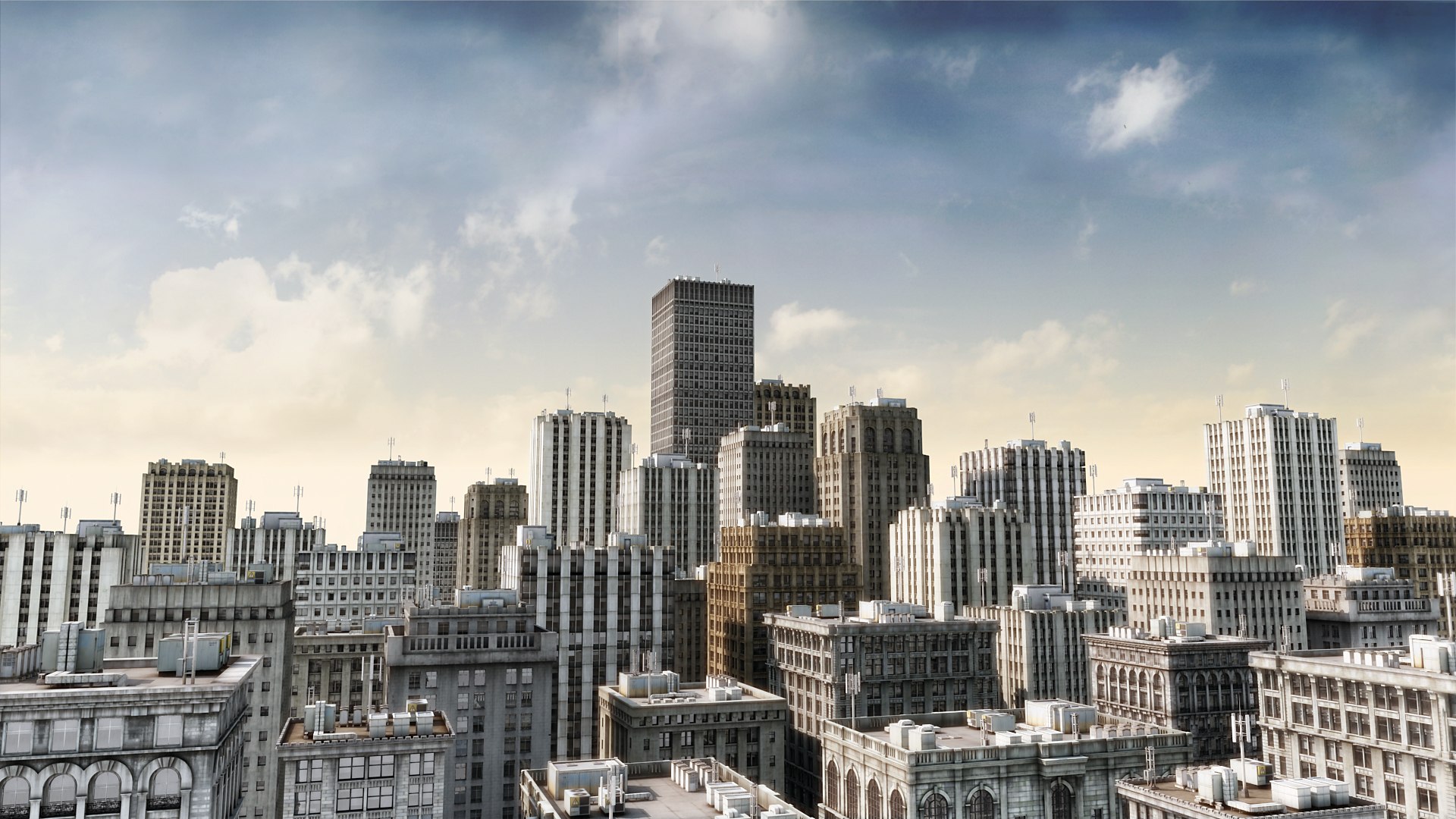 3d city building model