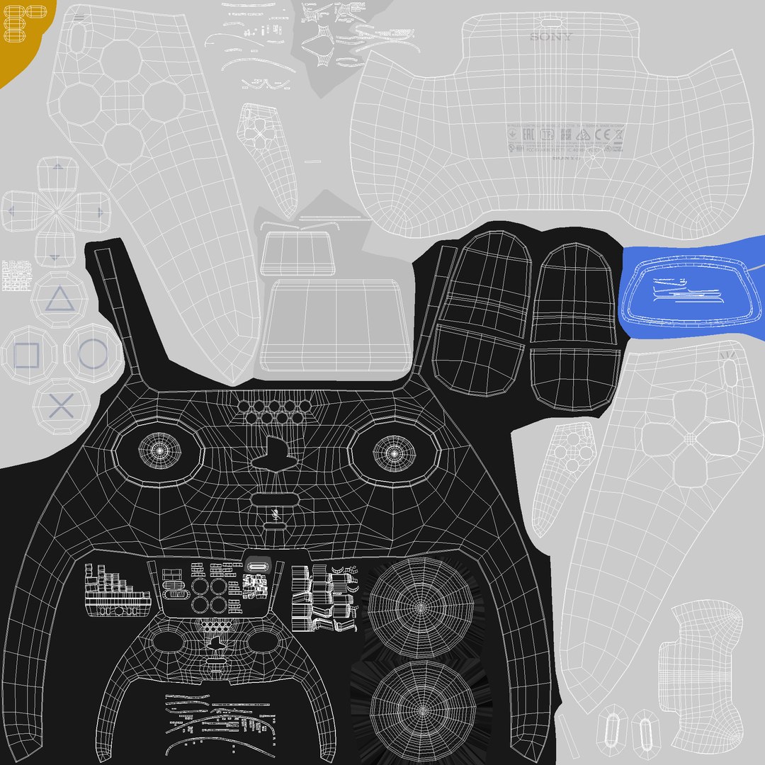 3D PlayStation 5 Controller DualSense Model - TurboSquid 1739928