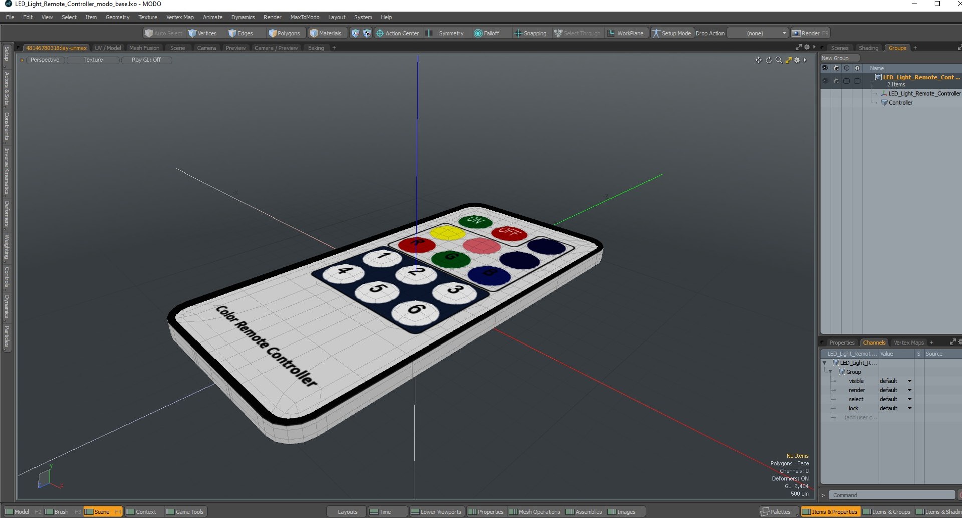 LED Light Remote Controller 3D Model - TurboSquid 2160900