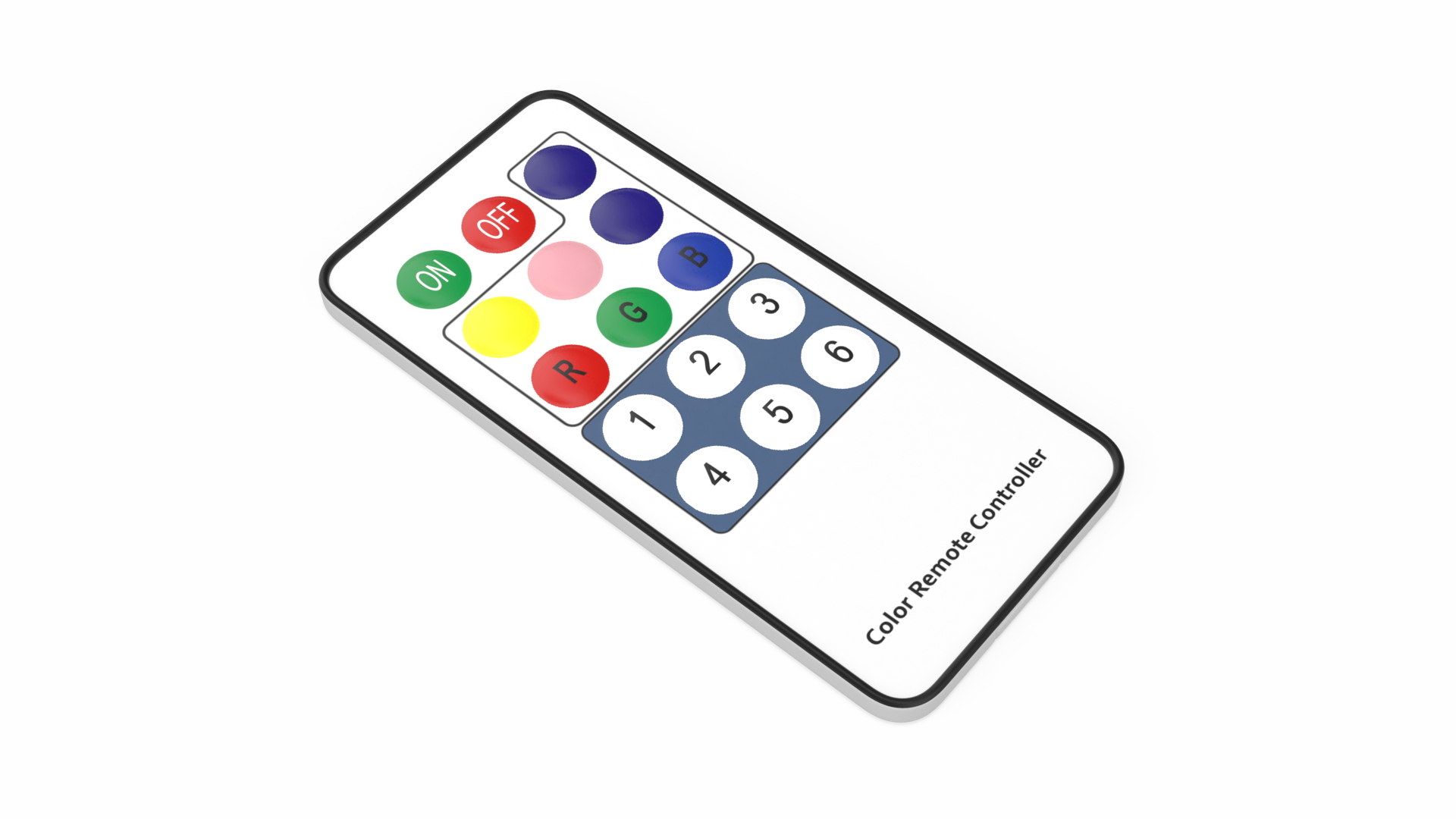 LED Light Remote Controller 3D Model - TurboSquid 2160900