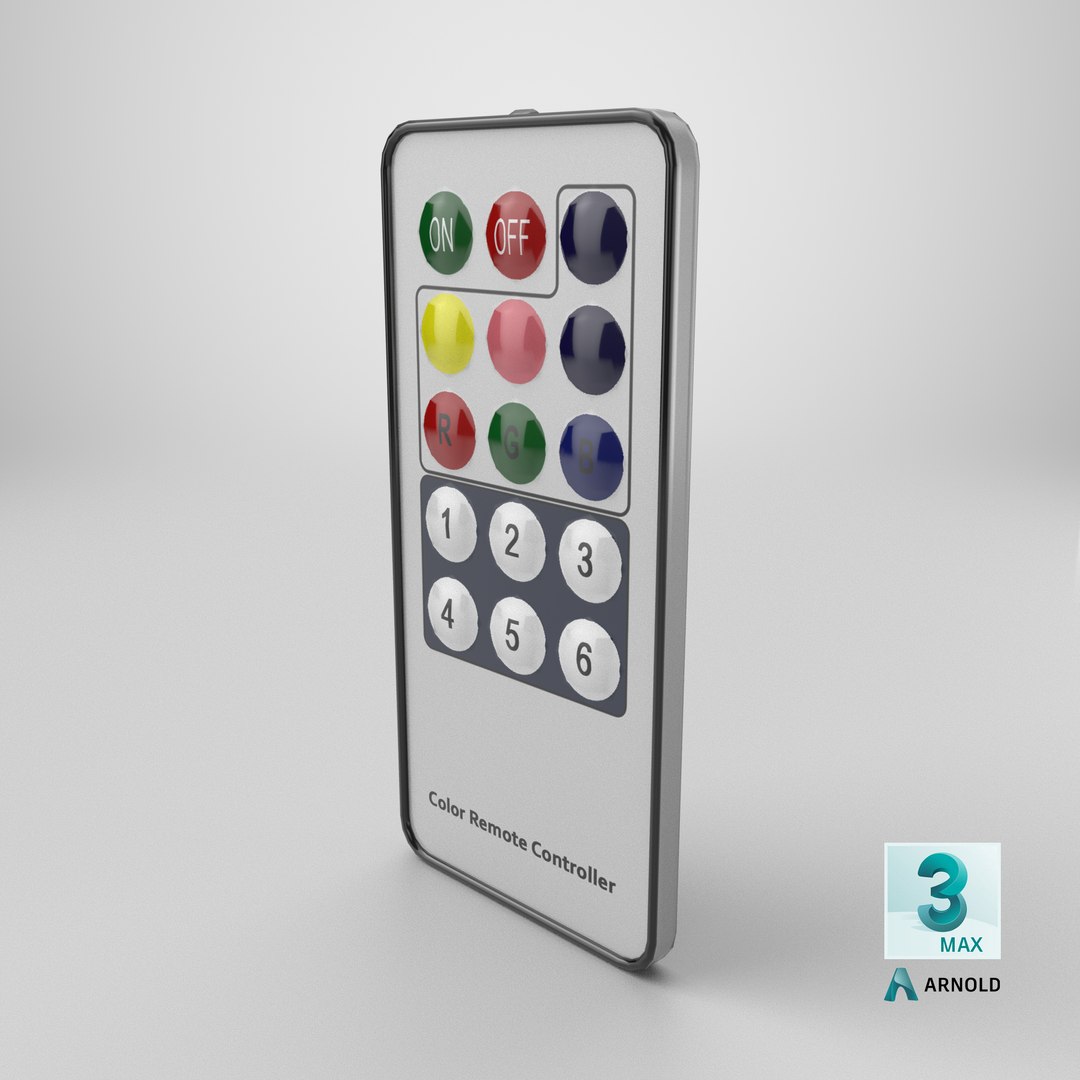 LED Light Remote Controller 3D Model - TurboSquid 2160900