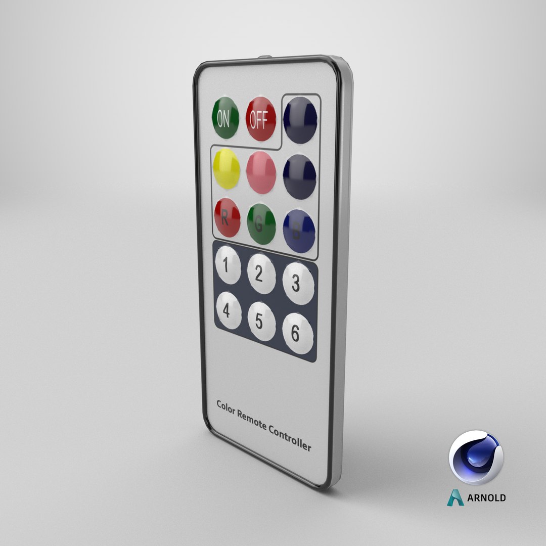 LED Light Remote Controller 3D Model - TurboSquid 2160900
