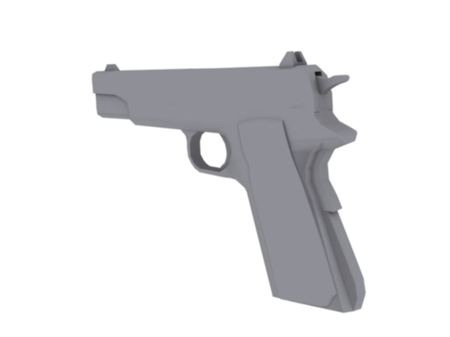 free 1911 colt 45 pistol 3d model