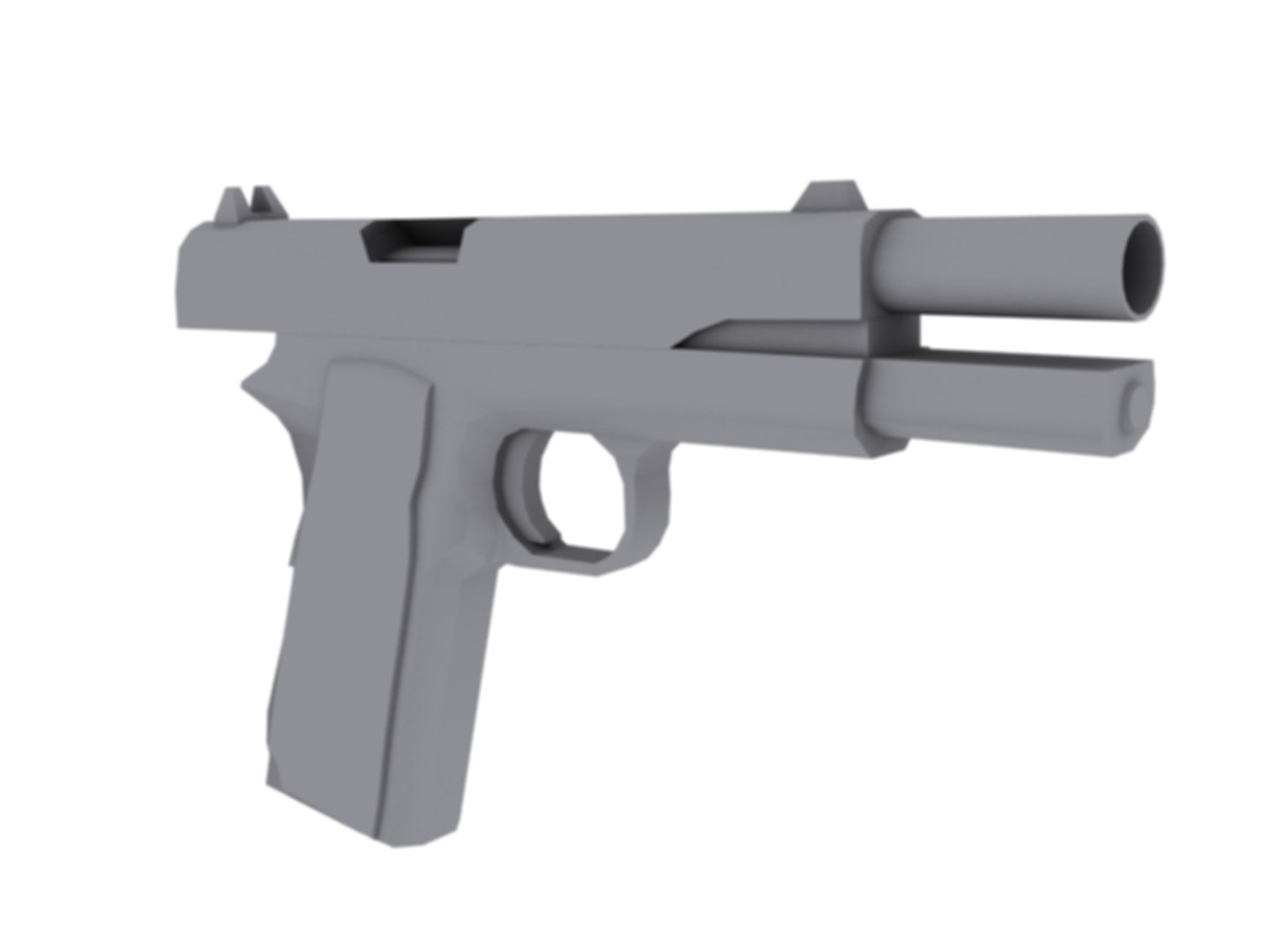 free 1911 colt 45 pistol 3d model