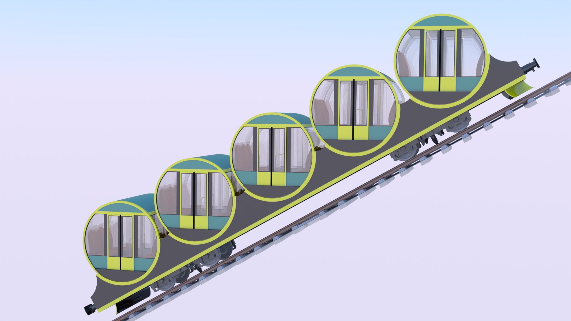 3D Funicular Both Poses Model - TurboSquid 2104965