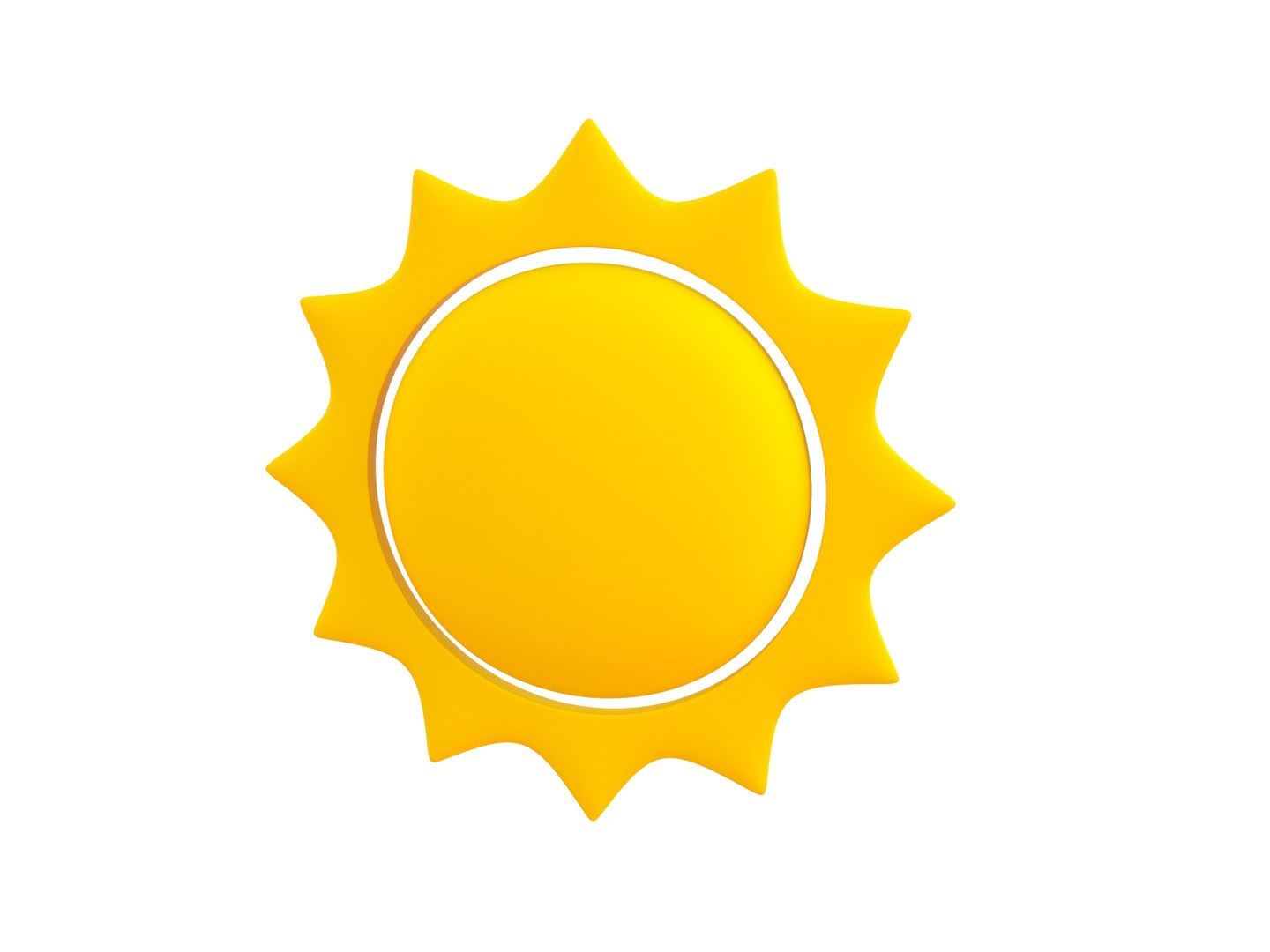 3D Sun Symbol - TurboSquid 1595346