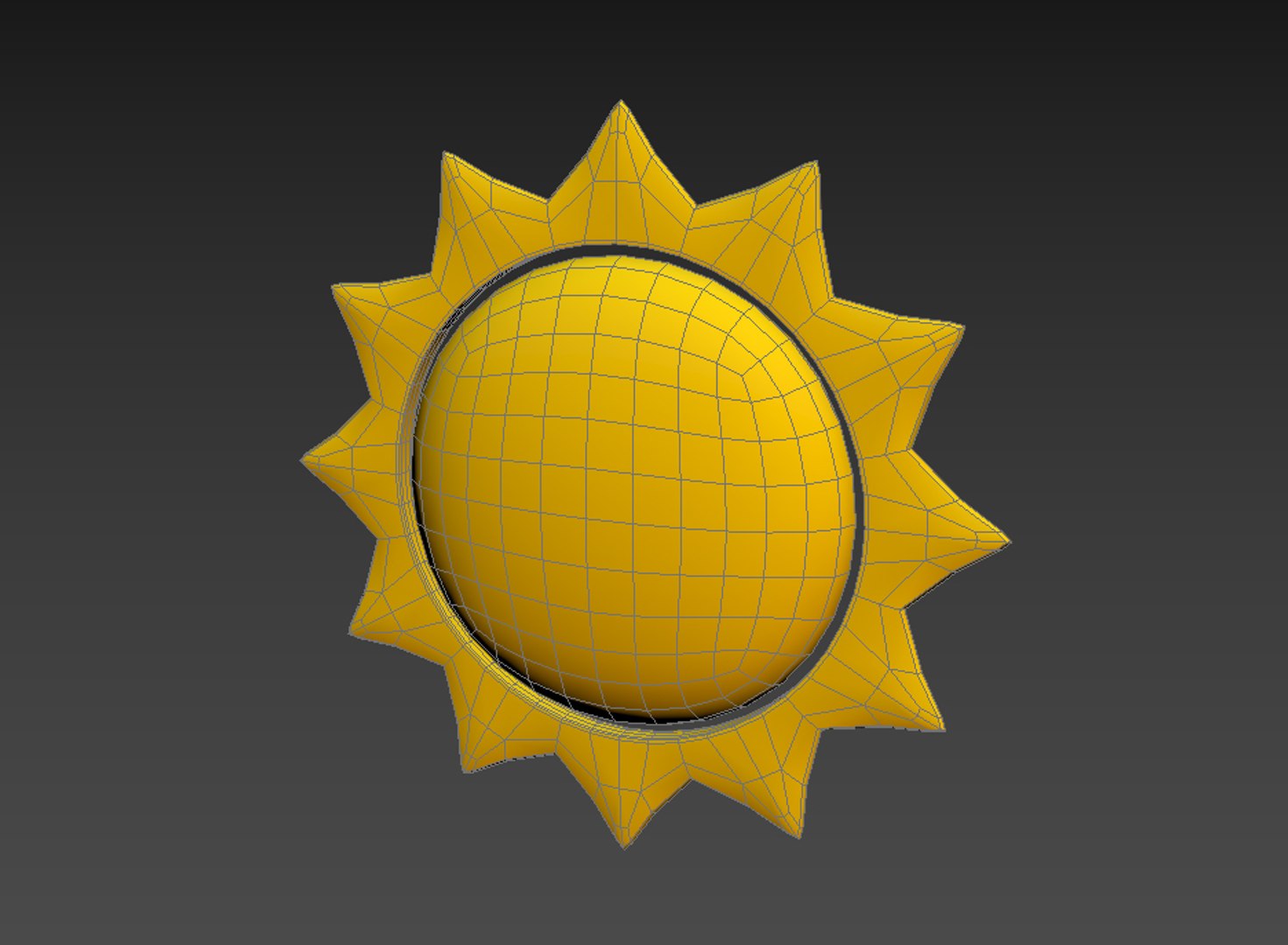 3D Sun Symbol - TurboSquid 1595346