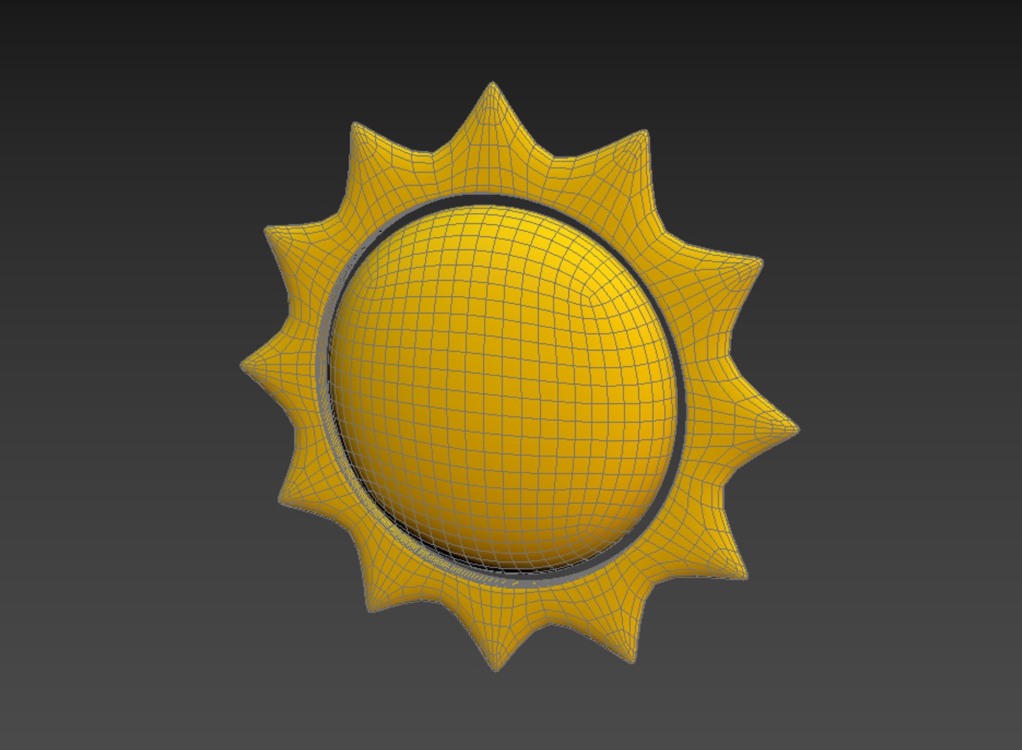 3D Sun Symbol - TurboSquid 1595346
