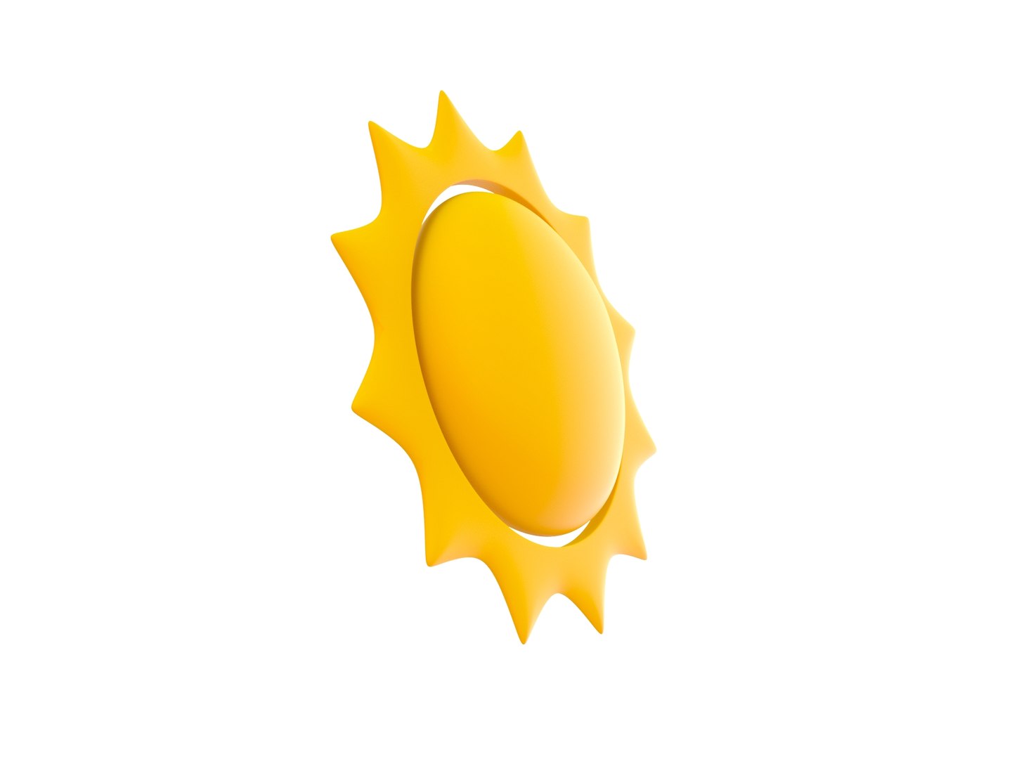 3D Sun Symbol - TurboSquid 1595346