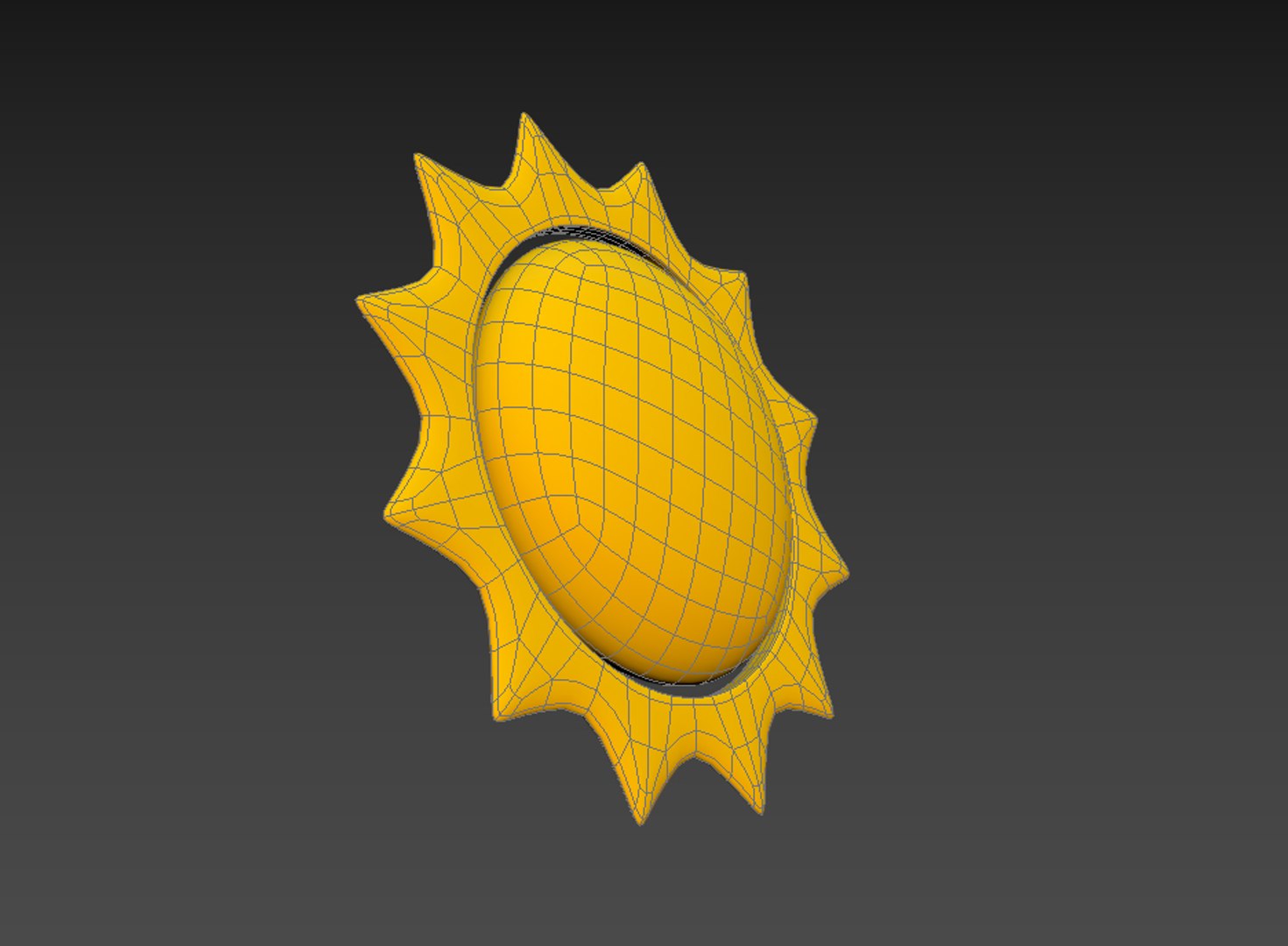 3D Sun Symbol - TurboSquid 1595346