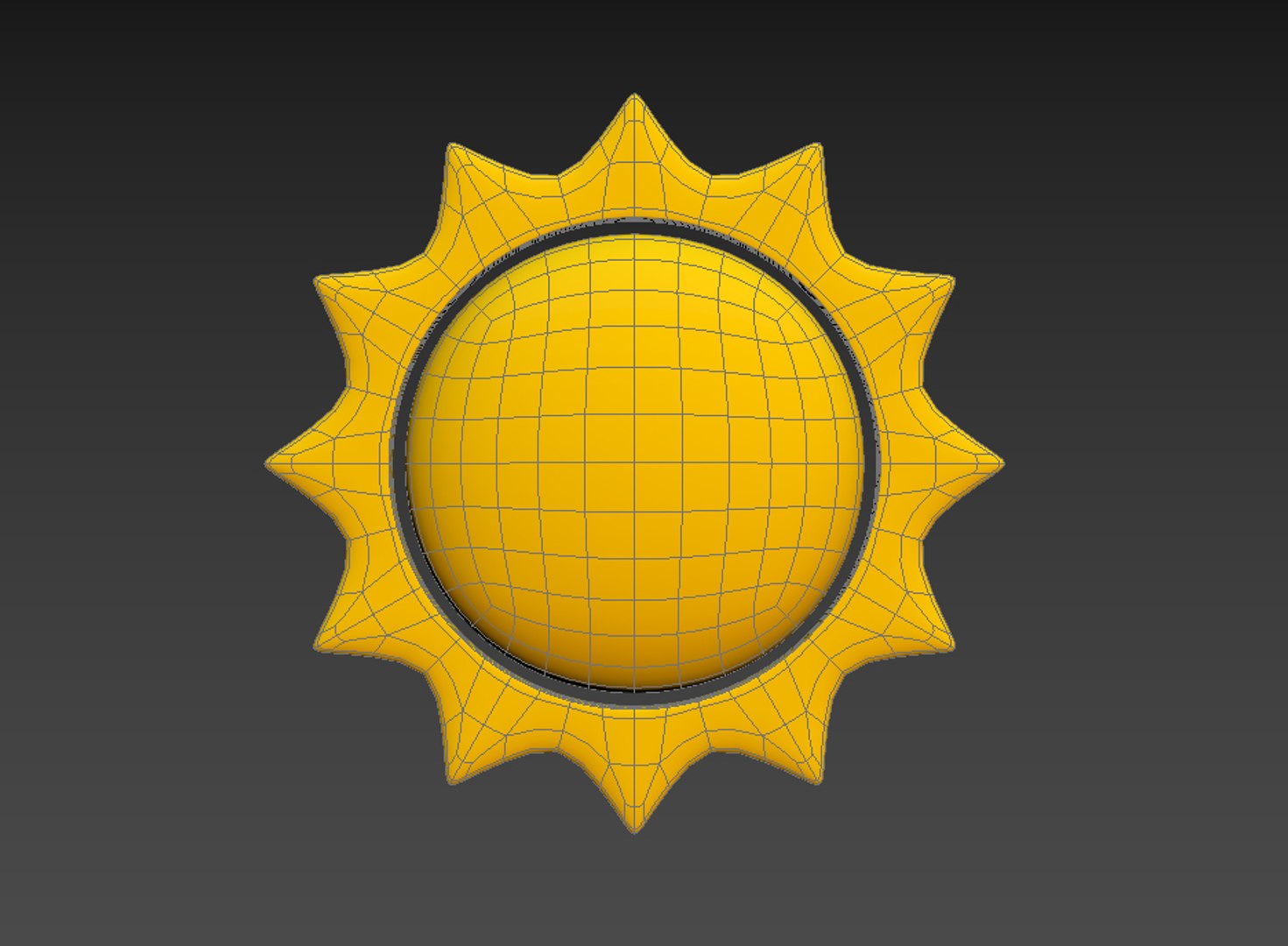 3D Sun Symbol - TurboSquid 1595346
