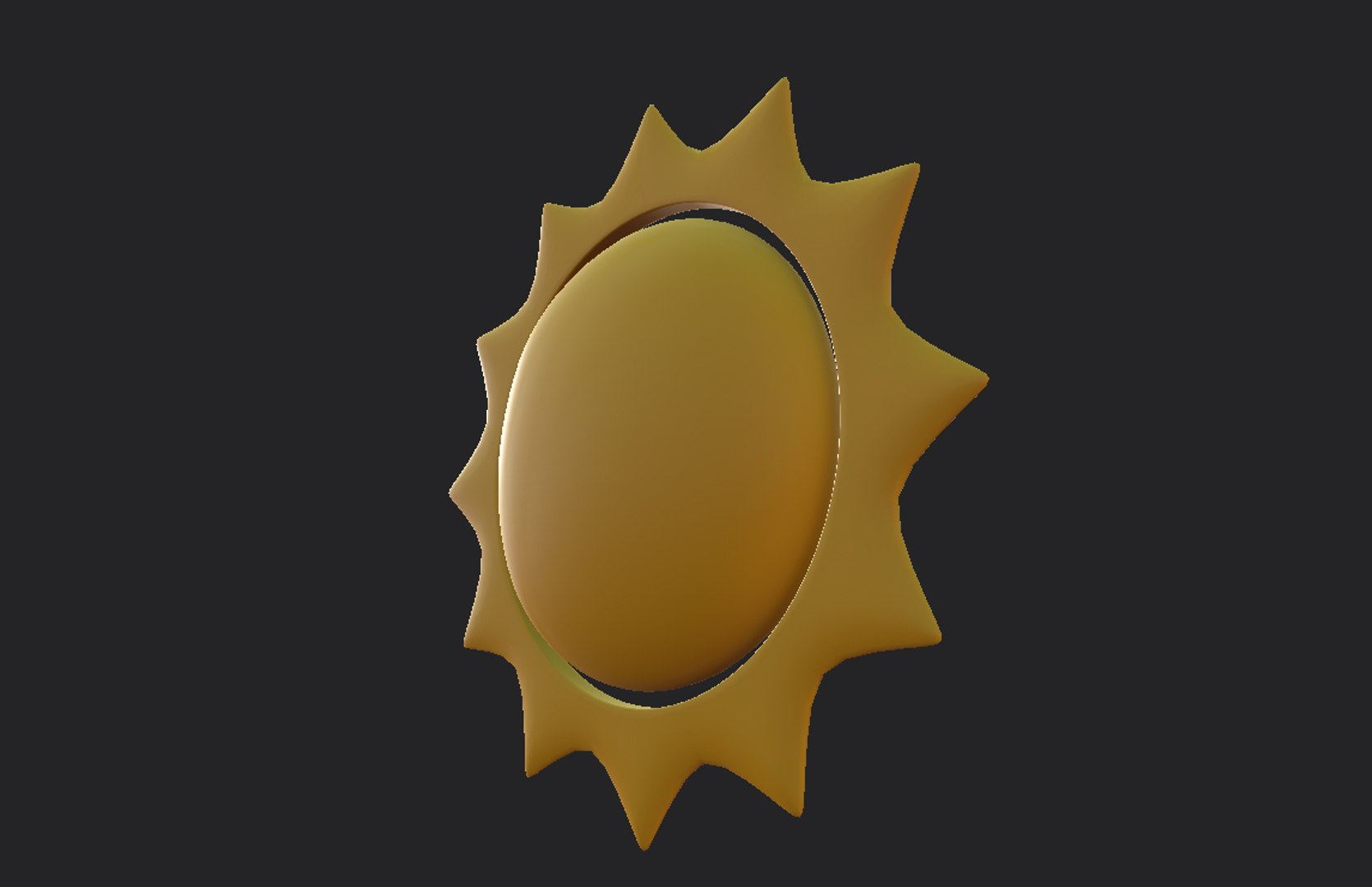 3D Sun Symbol - TurboSquid 1595346