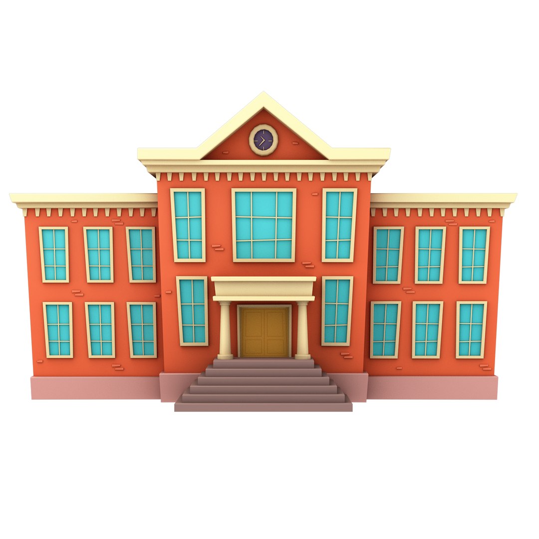 3D Cartoon Building - TurboSquid 1534979